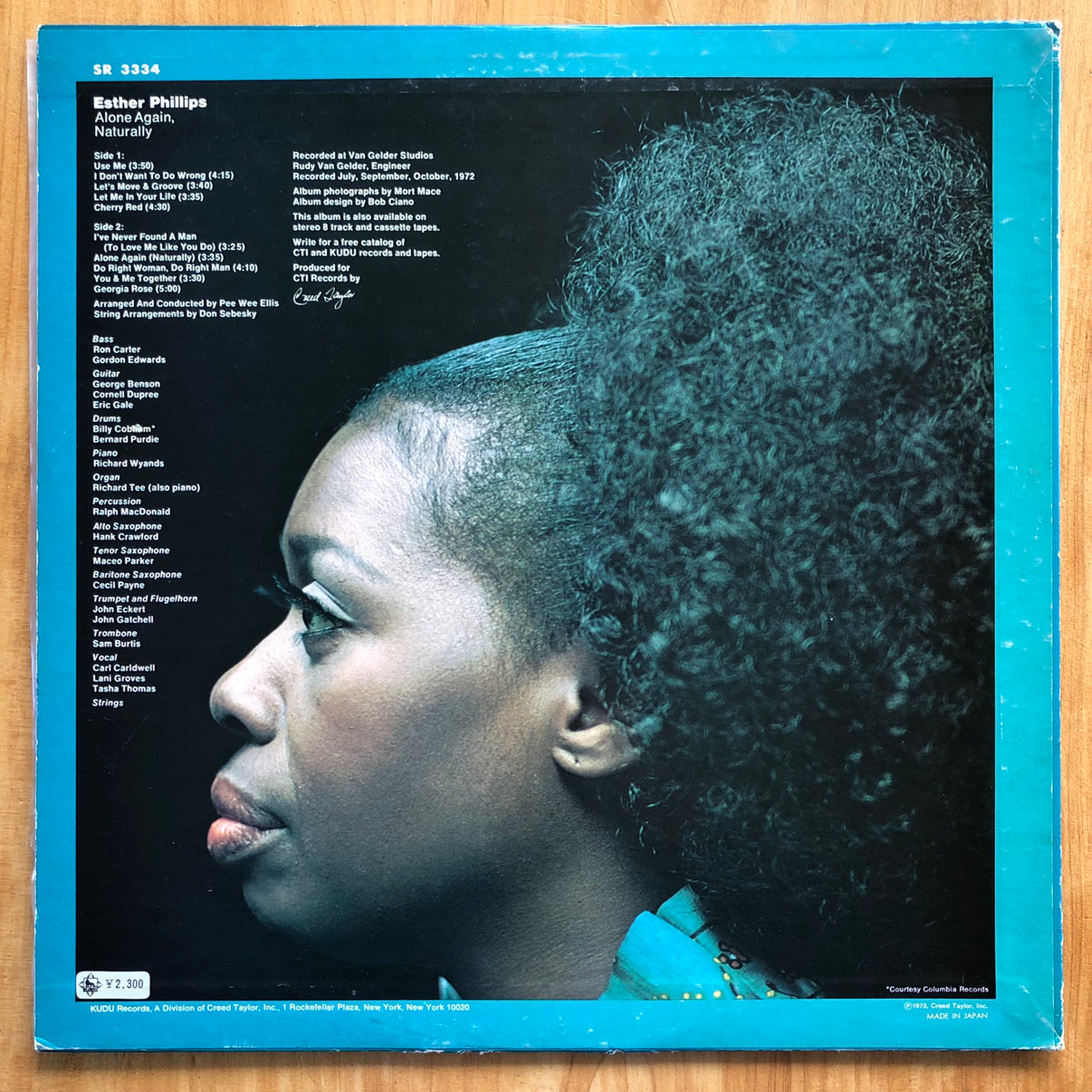 Esther Phillips - Alone Again, Naturally – Suffragette Records